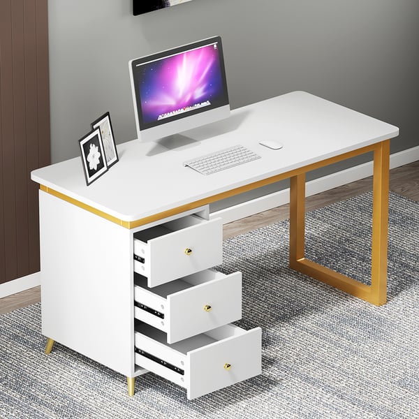Modern Maple Storage Office Desk Table – Saajawat