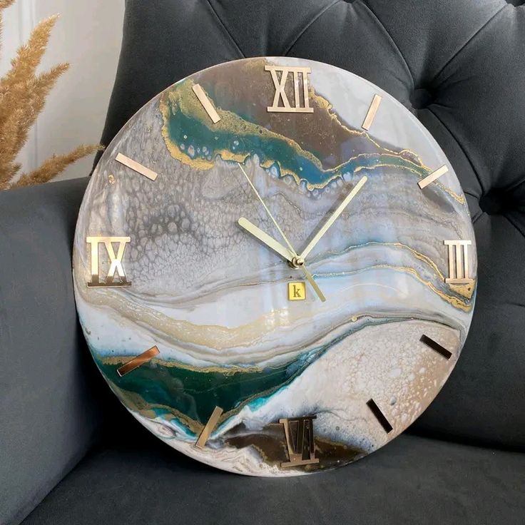 Silky Smooth Epoxy Resin Wall Clock – Saajawat