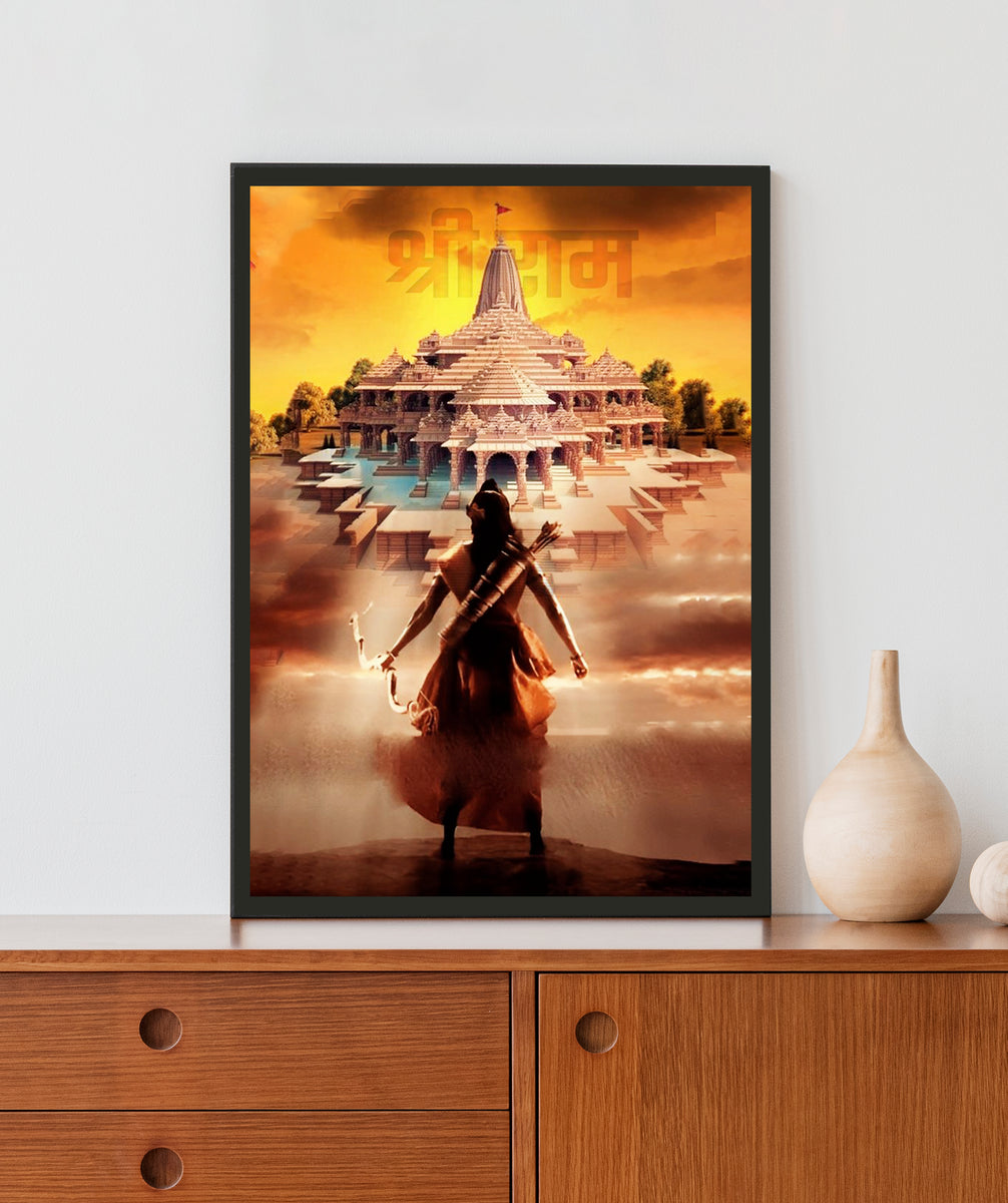 Raam Mandir Acrylic LED Light Wall Art – Saajawat