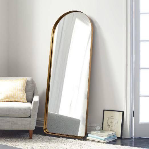 Classic Golden Finish Designer Mirror – Saajawat