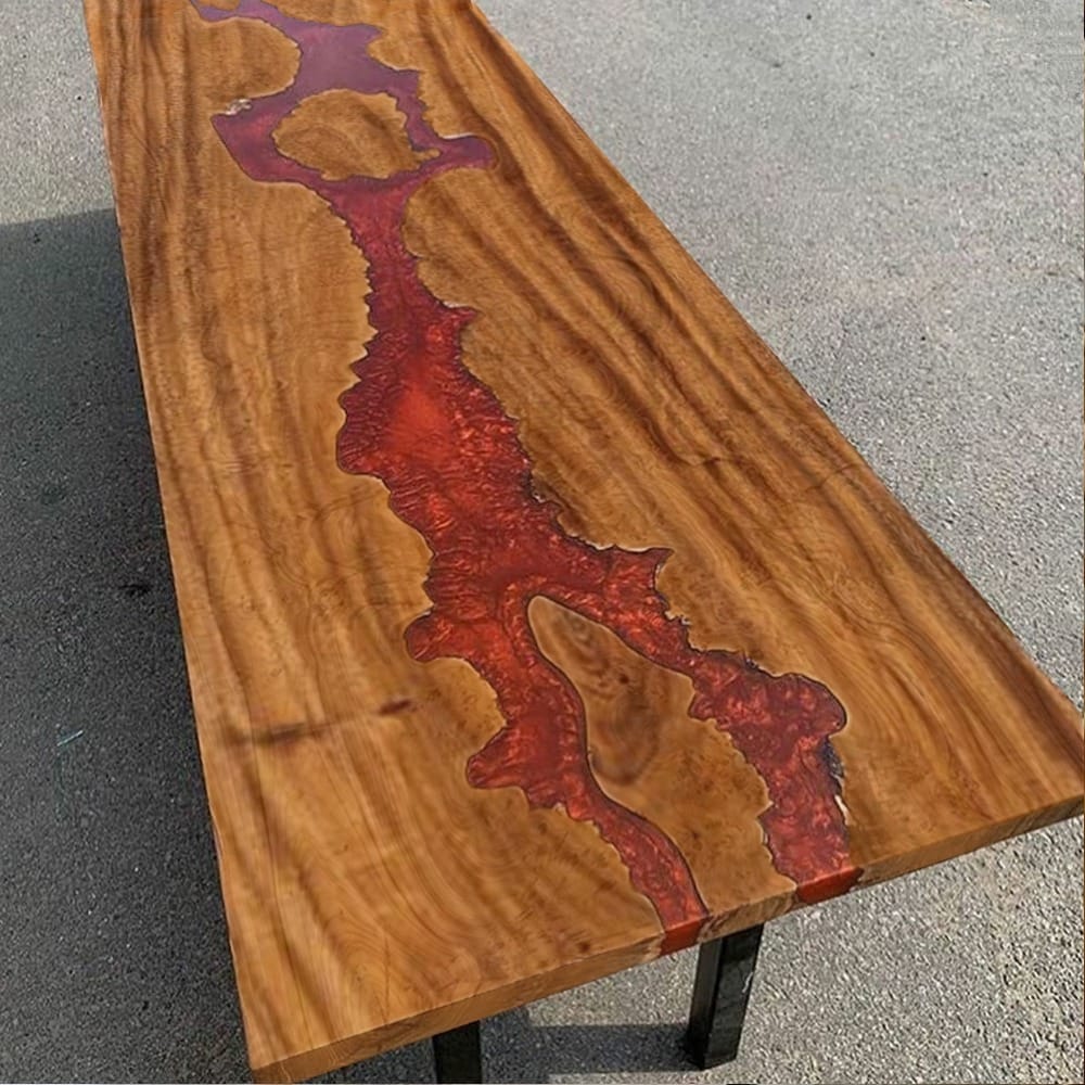 Red Sea Dragon Epoxy Resin Dining Table – Saajawat
